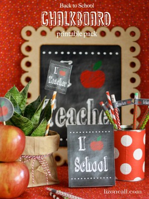 Back to School Chalkboard Printables