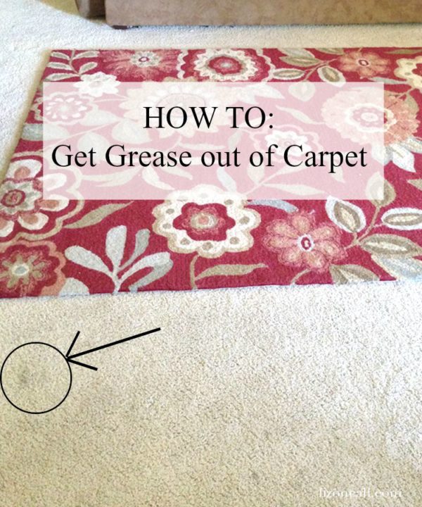How to Get Grease out of Carpet