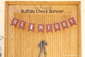 Be Merry Buffalo Check Banner