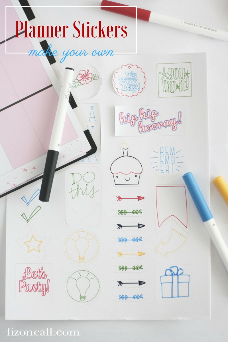 Make Your Own Planner Stickers With Cricut Liz On Call