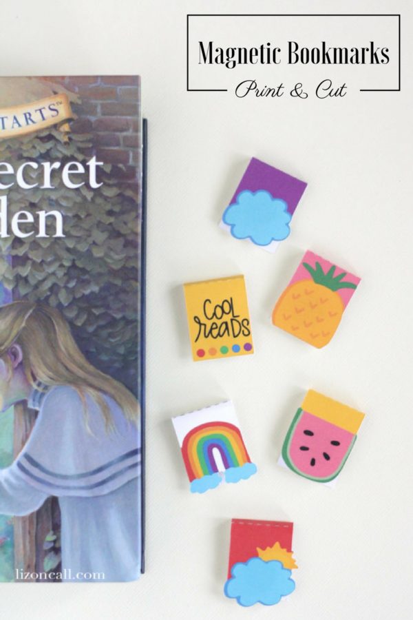 Print and Cut DIY Magnetic Bookmarks