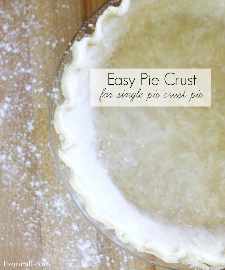 Pie Crust Recipe for Single Crust Pie