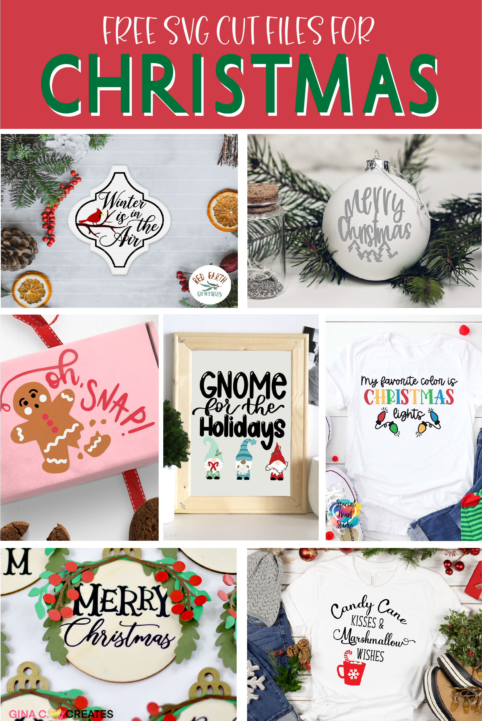 Free Christmas Gnome SVG Cut Files