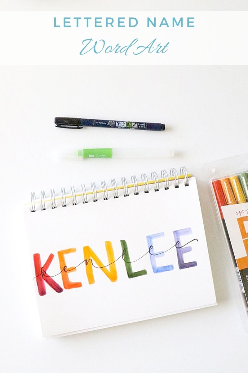Lettered Name Word Art