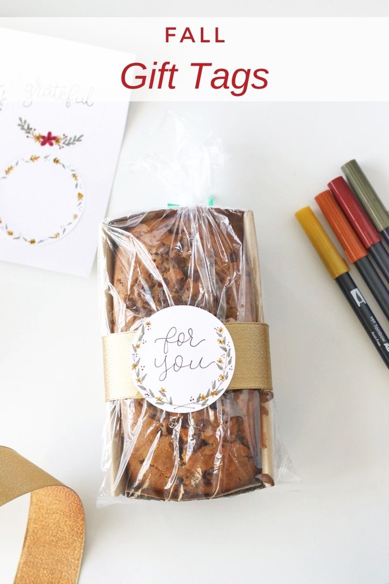 Hand Lettered Fall Gift Tags